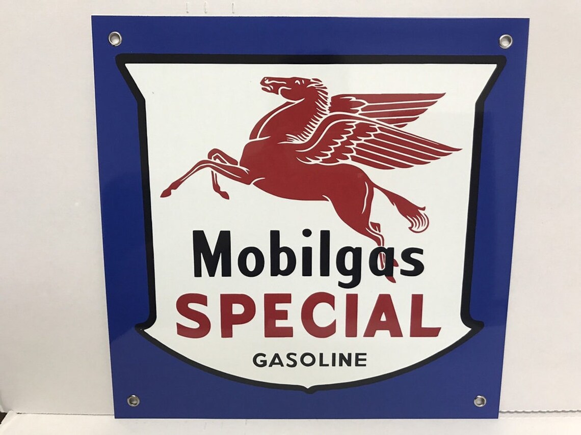 Mobilgas Special Reproduction Sign - Etsy
