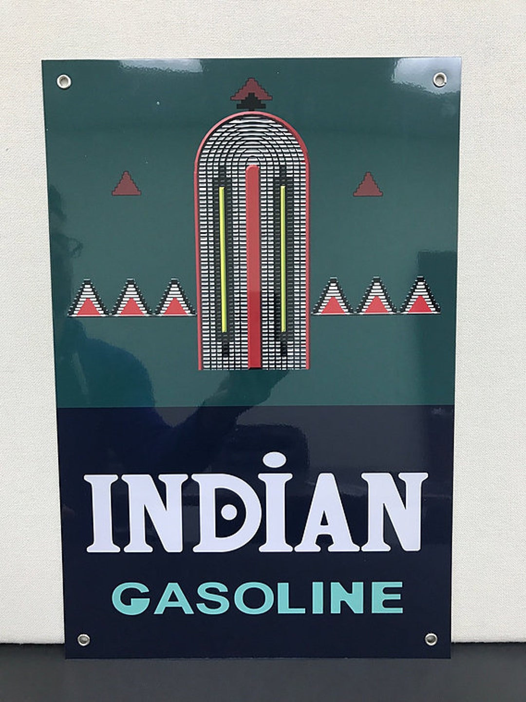 Indian Gasoline Reproduction Sign - Etsy