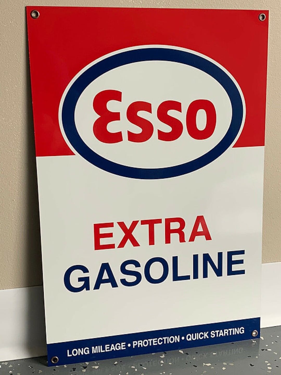 Esso Extra Gasoline Vintage Style Sign - Etsy
