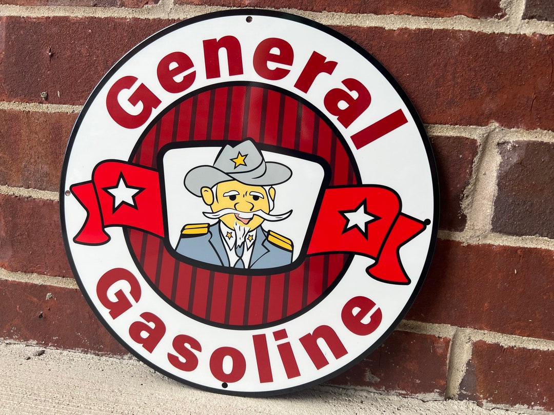 General Gasoline Heavy Steel Vintage Style Metal Sign - Etsy