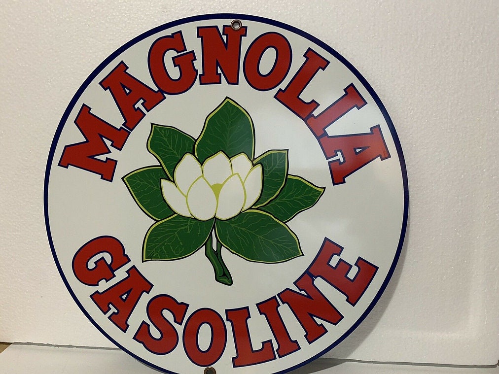 Magnolia Gasoline Vintage Style Sign - Etsy