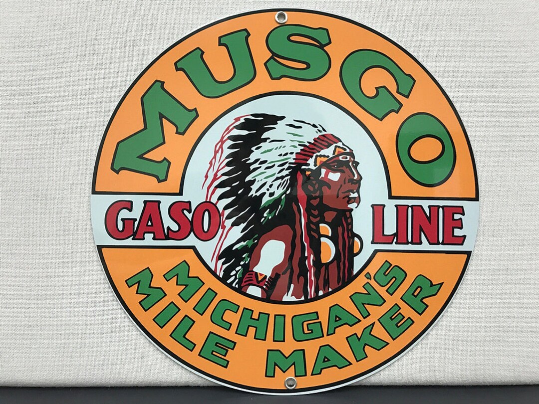 Musgo Gasoline Reproduction Sign - Etsy