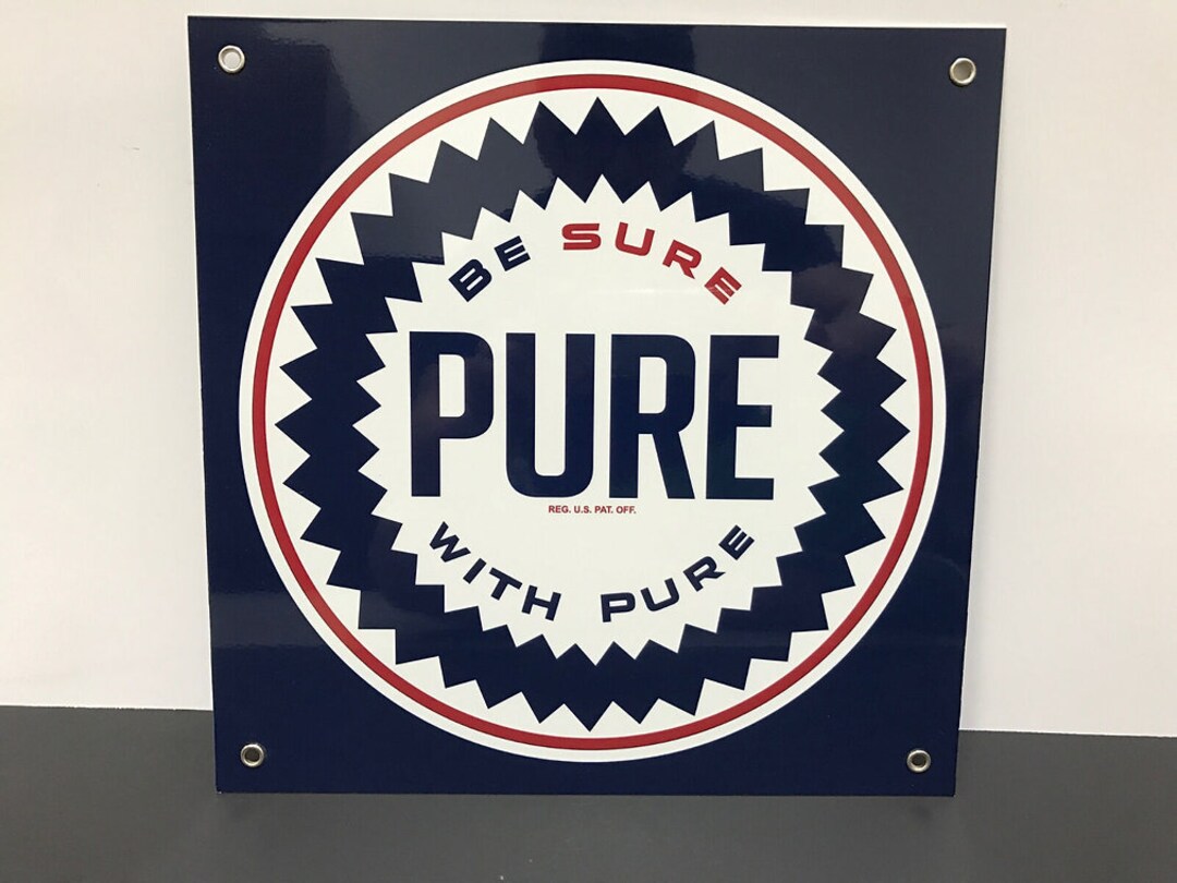 Pure Gasoline Vintage Style Sign - Etsy