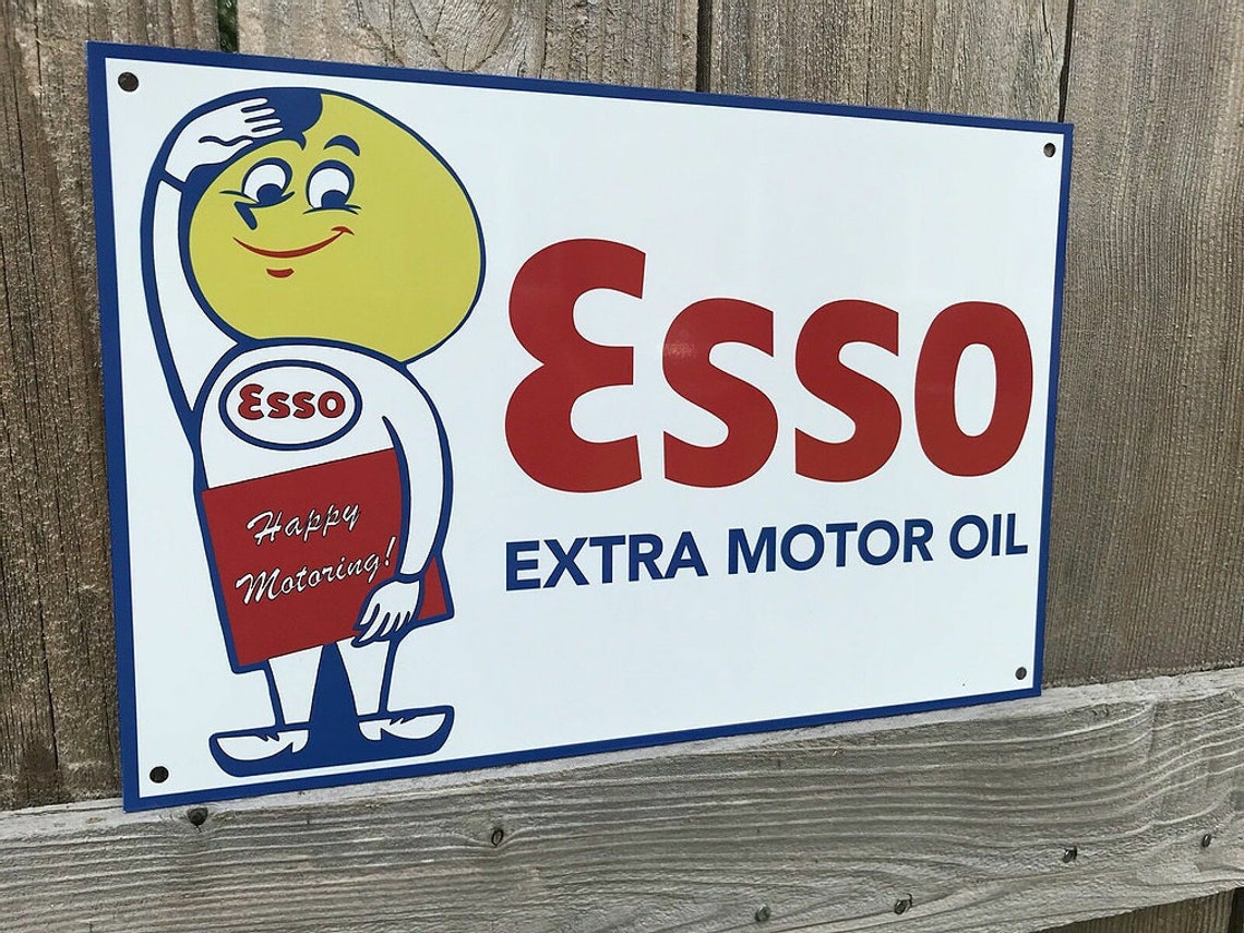 Esso Happy Motoring Vintage Style Sign - Etsy