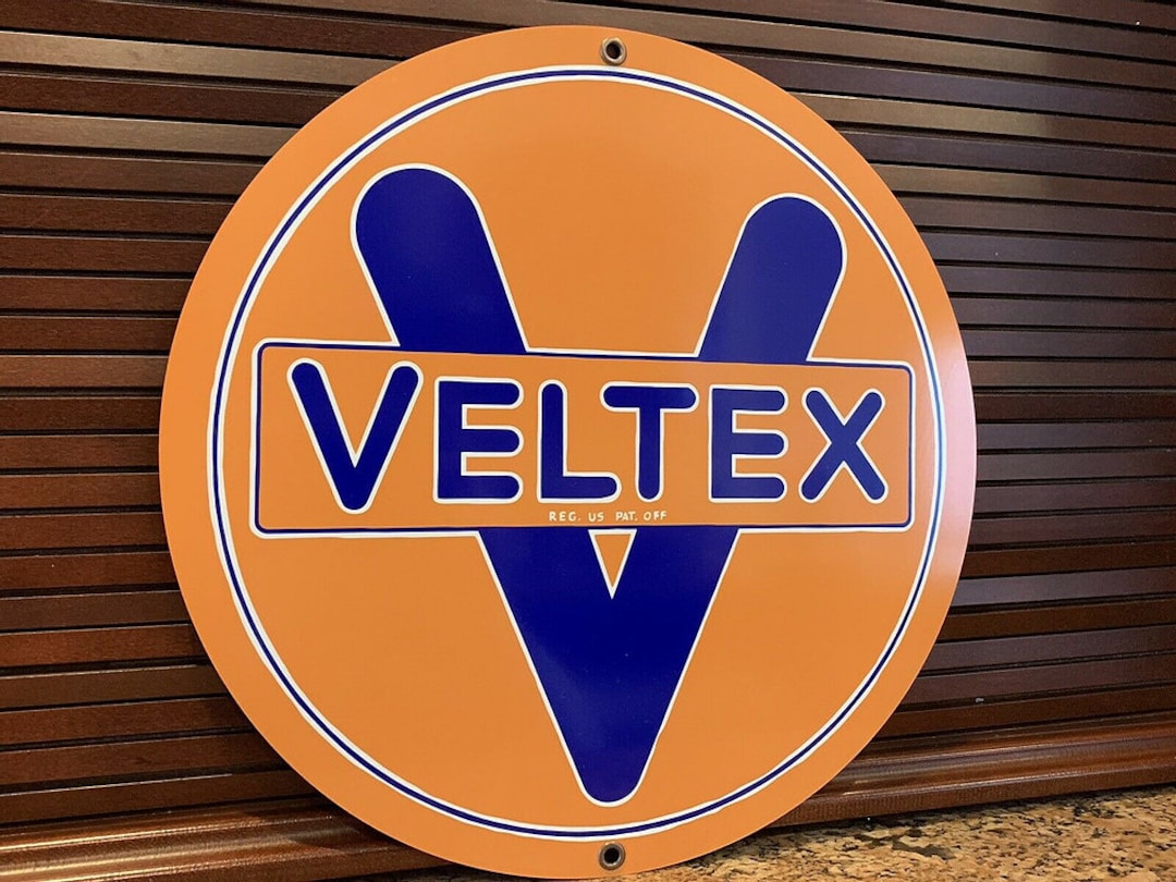 Veltex Gasoline Vintage Style Sign - Etsy