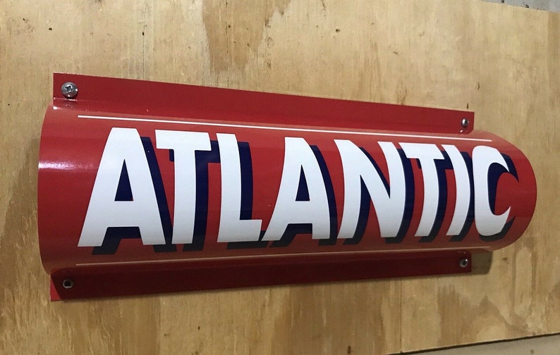 Atlantic Gasoline Sign - Etsy