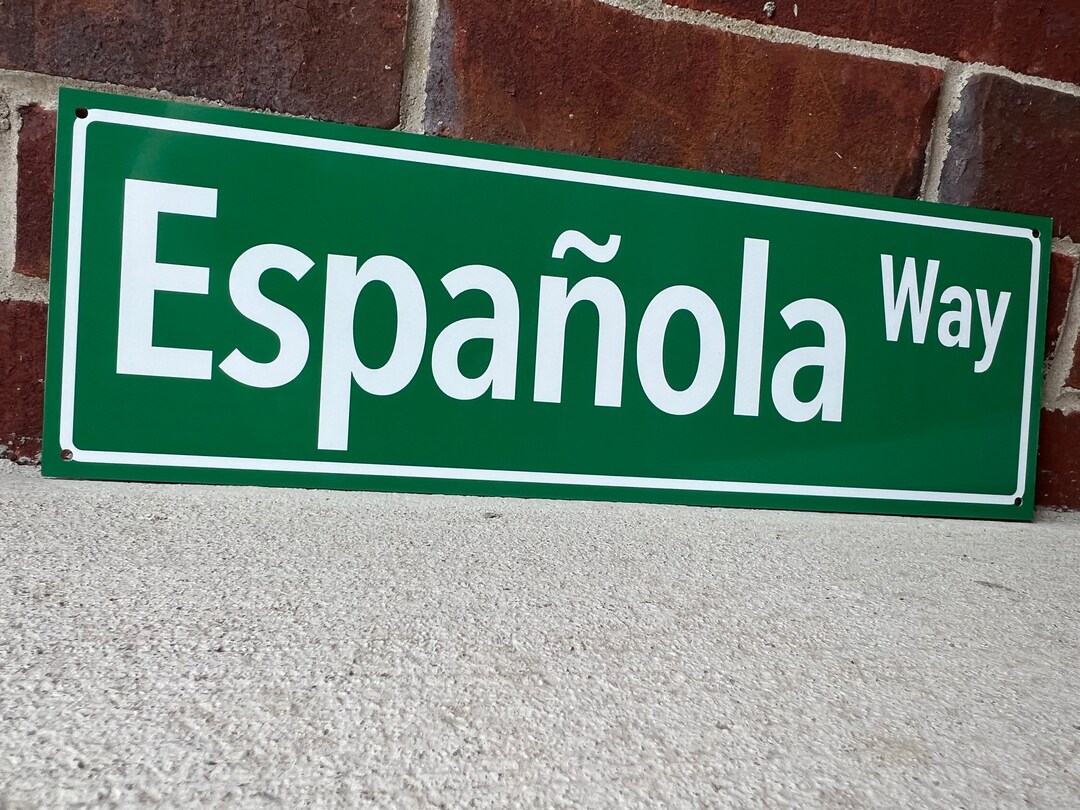 Espanola Way Miami Famous Street With Restaurants, Road Sign for You ...