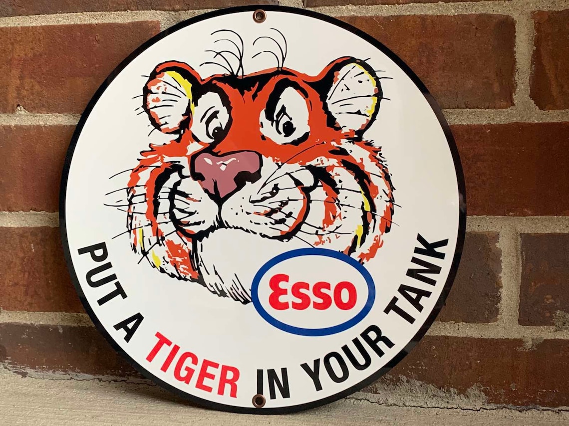 Esso Put A Tiger in Your Tank Vintage Style Sign - Etsy