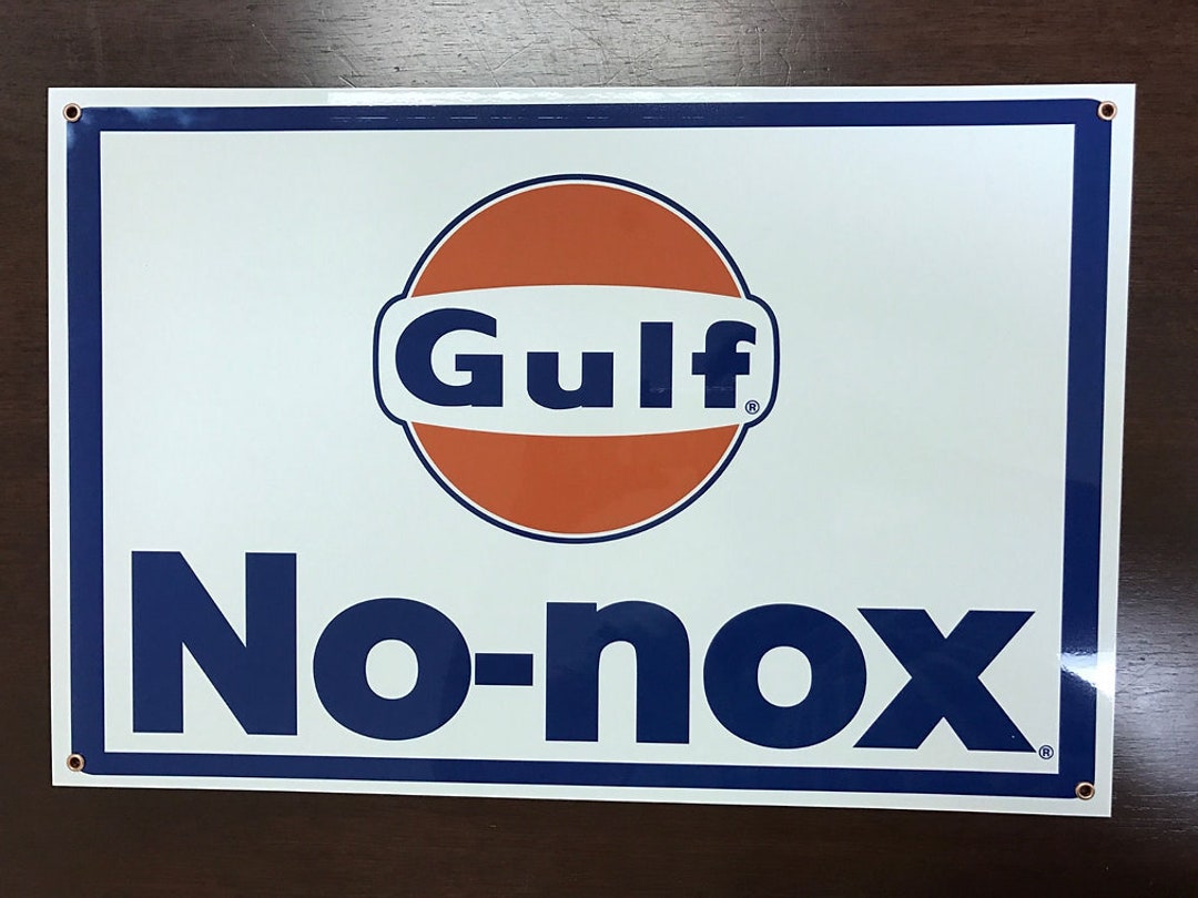 Gulf No-nox Vintage Sign - Etsy