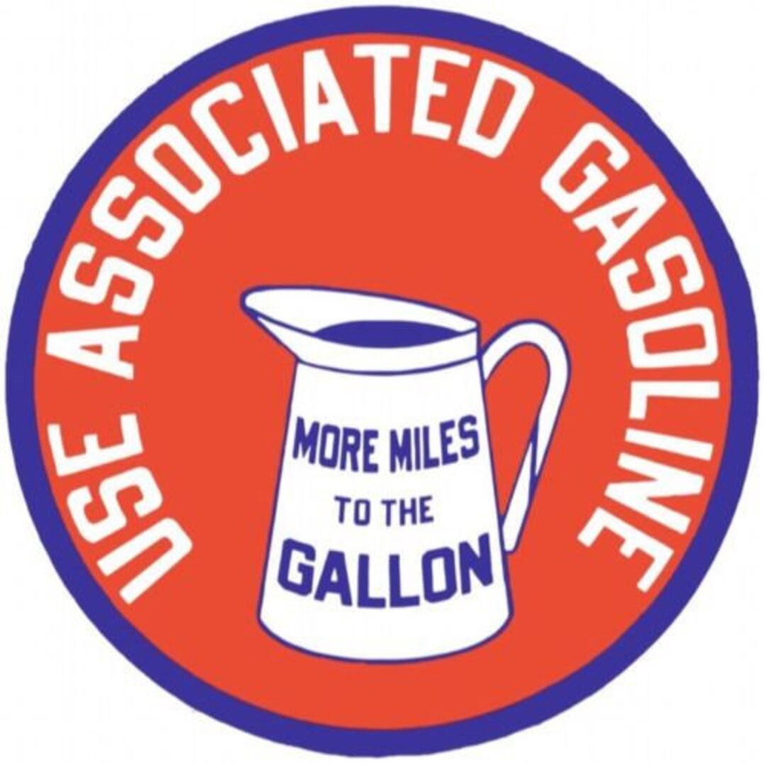 Associated Gasoline Reproduction Sign - Etsy