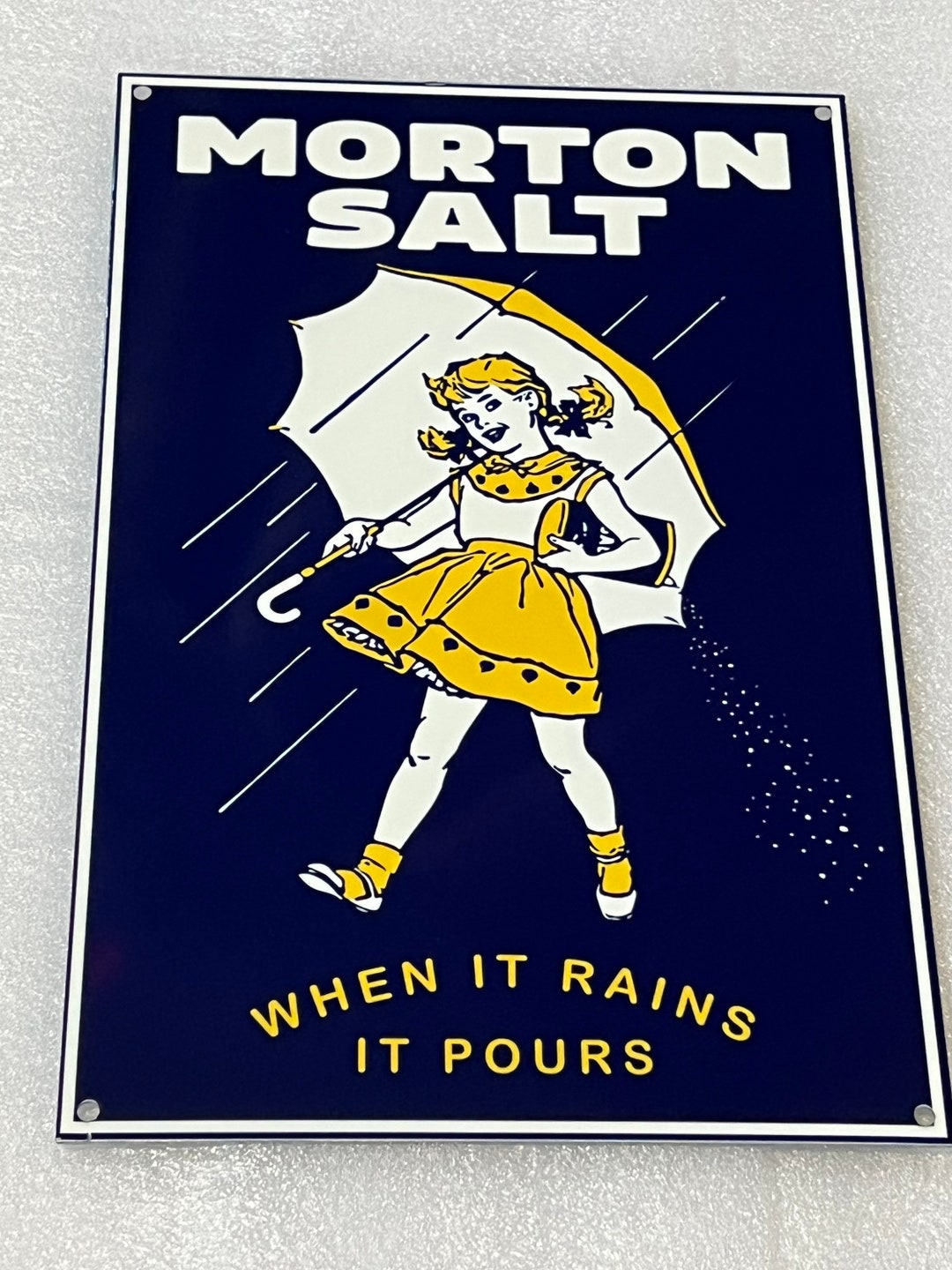 Morton Salt Heavy Steel Vintage Style Metal Sign - Etsy