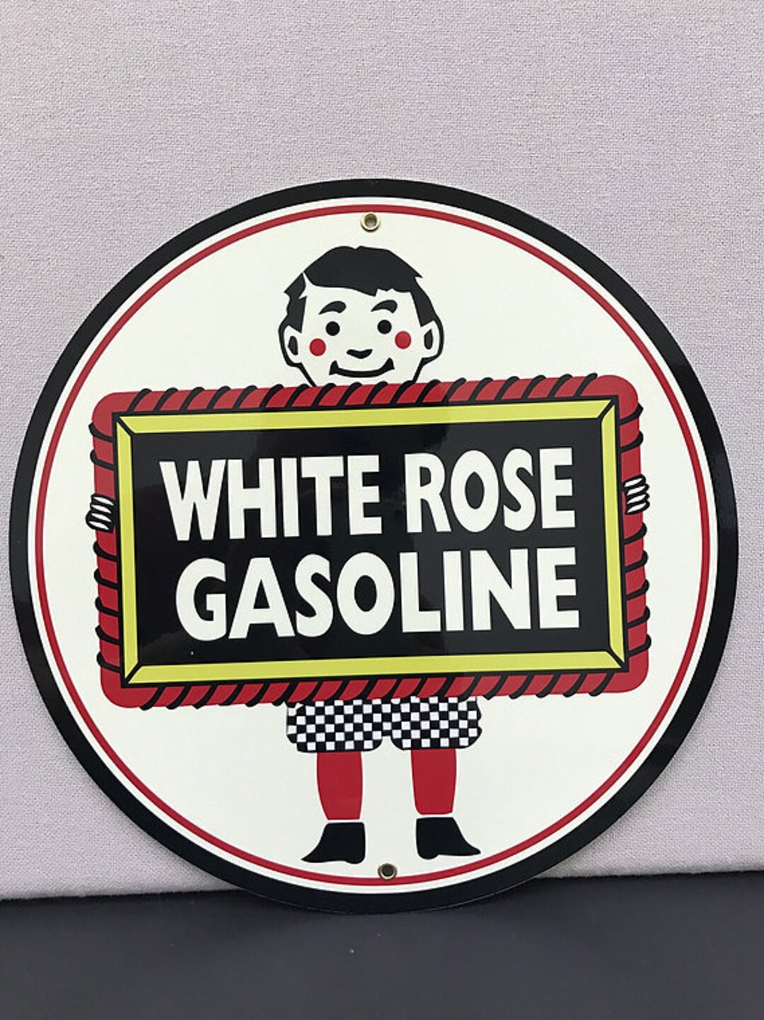 White Rose Gasoline Reproduction Sign - Etsy