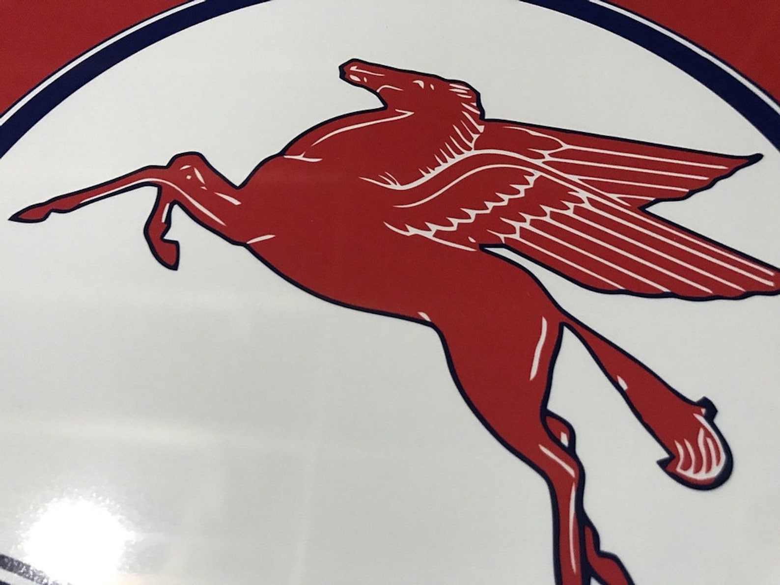 Mobiloil Pegasus Sign - Etsy