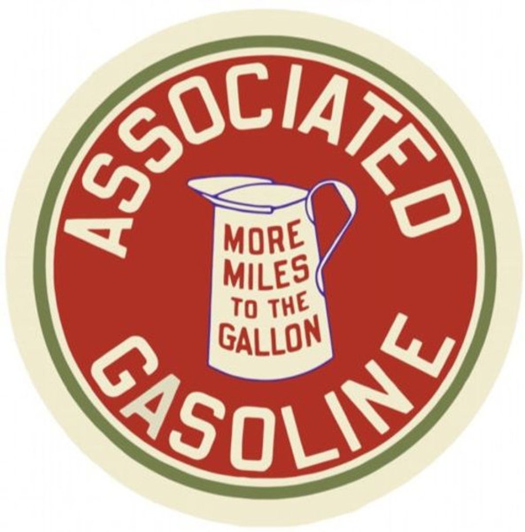 Associated Gasoline Reproduction Sign - Etsy