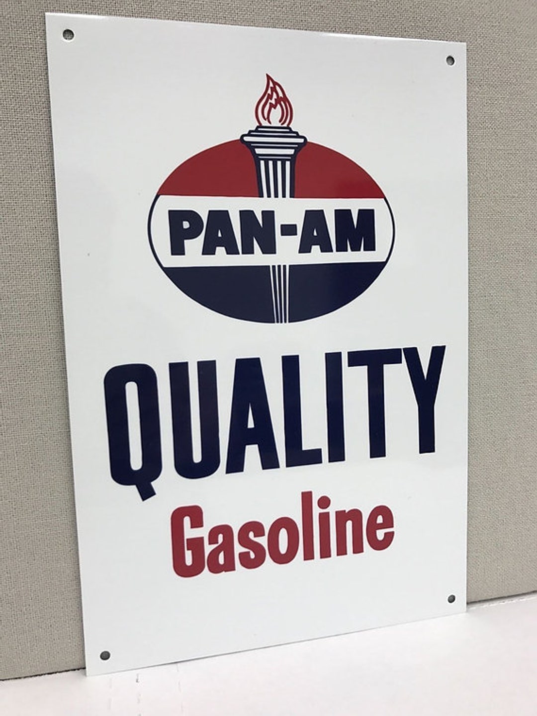 Pan-am Quality Gasoline Vintage Sign - Etsy