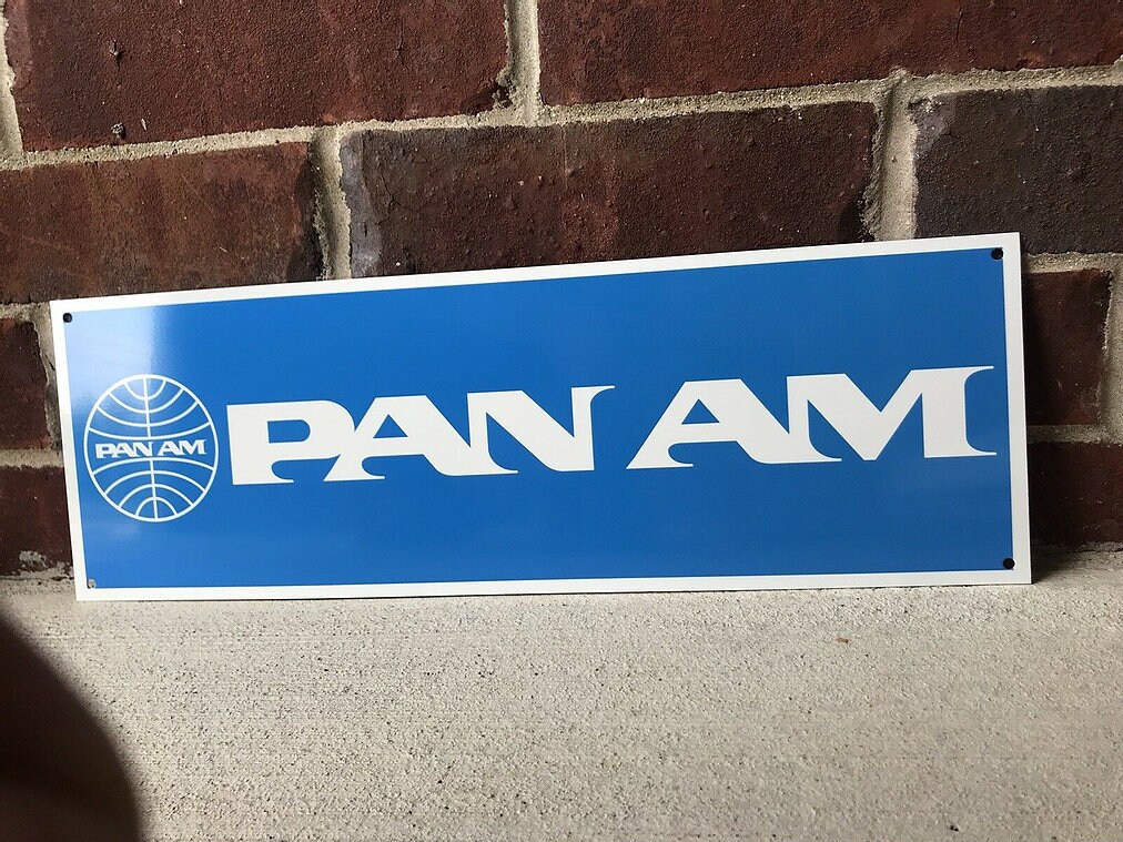 Pan Am Vintage Style Sign | Etsy