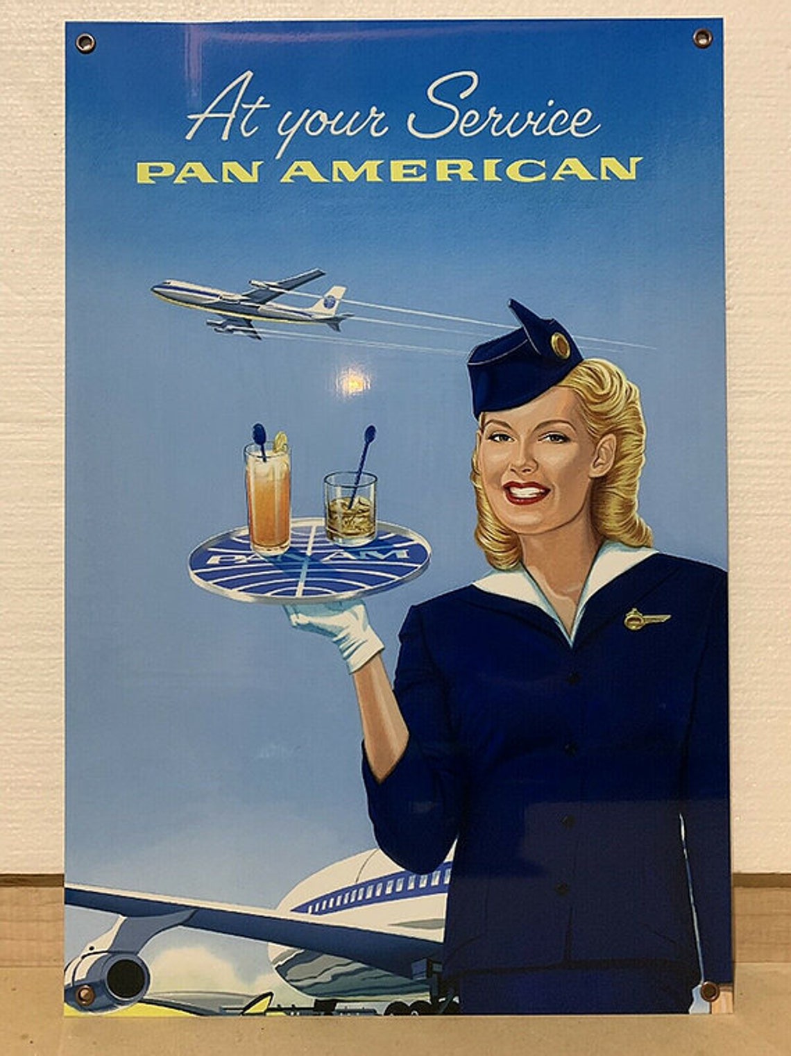 Pan Am Vintage Style Sign - Etsy