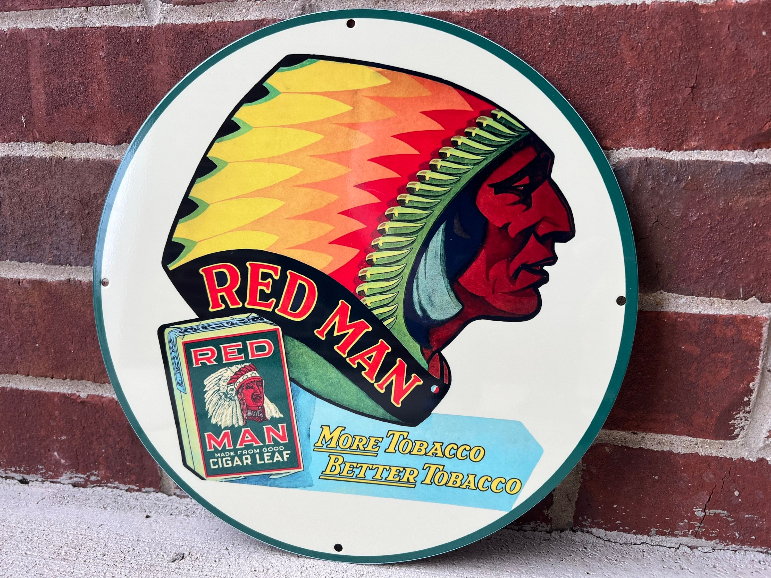 Redman Chew Logo Red Man Golden Blend Chewing Tobacco Case