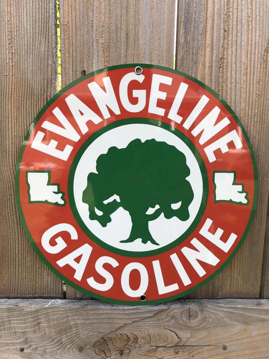 Evangeline Gasoline Vintage Style Sign - Etsy