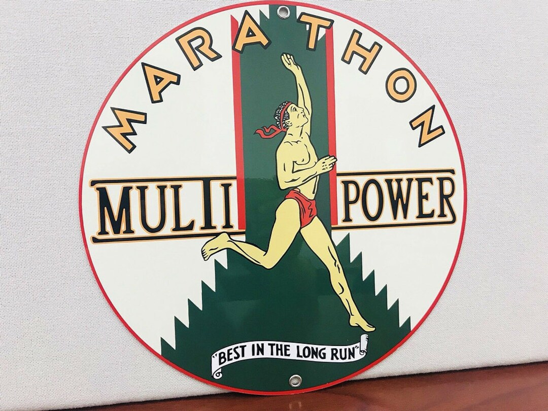 Marathon Gasoline Vintage Style Sign - Etsy