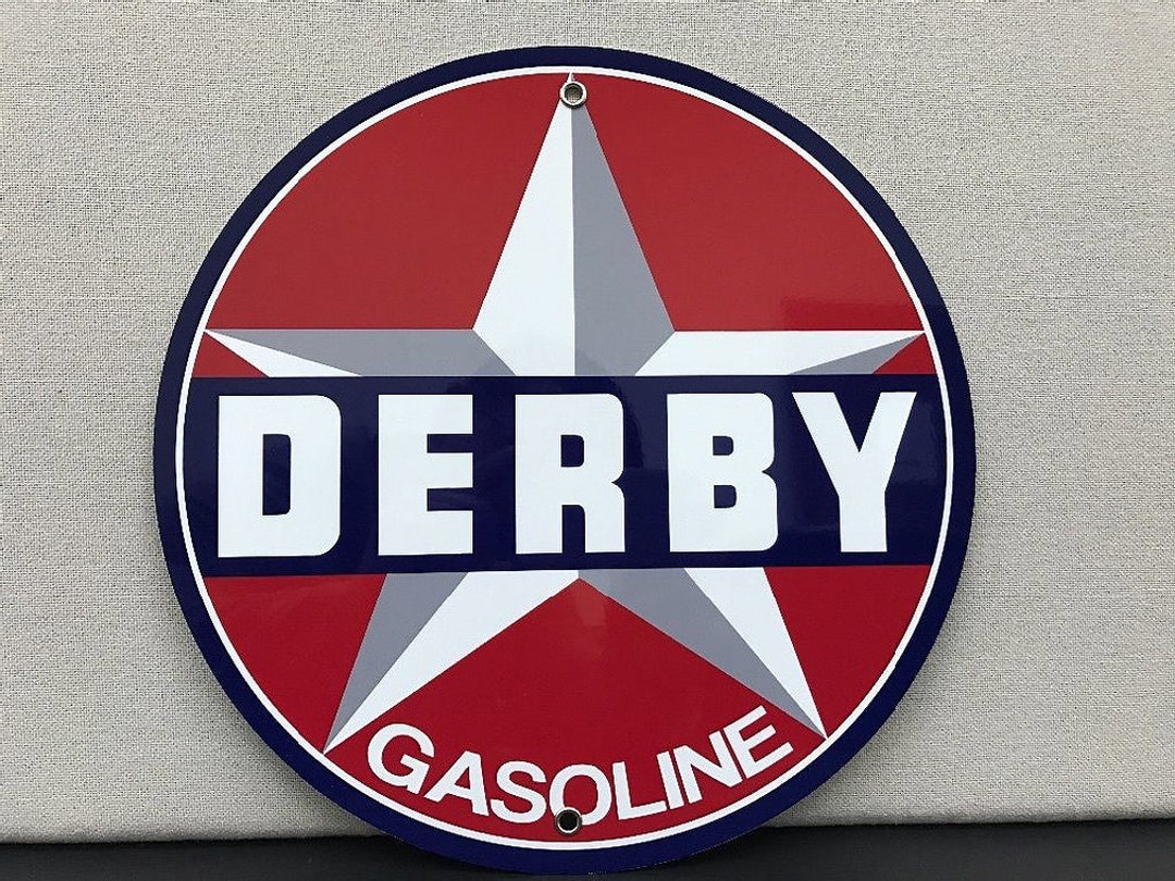 Derby Gasoline Vintage Style Sign - Etsy