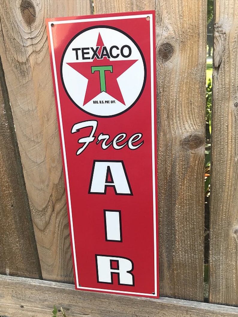Texaco Free Air Sign - Etsy