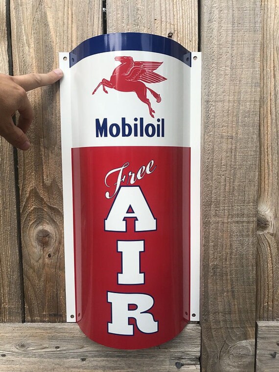 Mobiloil Free Air Sign - Etsy