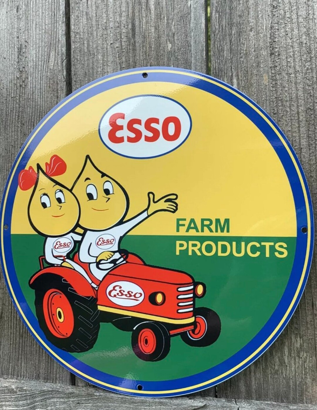 Heavy Steel Esso Farm Products Vintage Style Metal Sign - Etsy