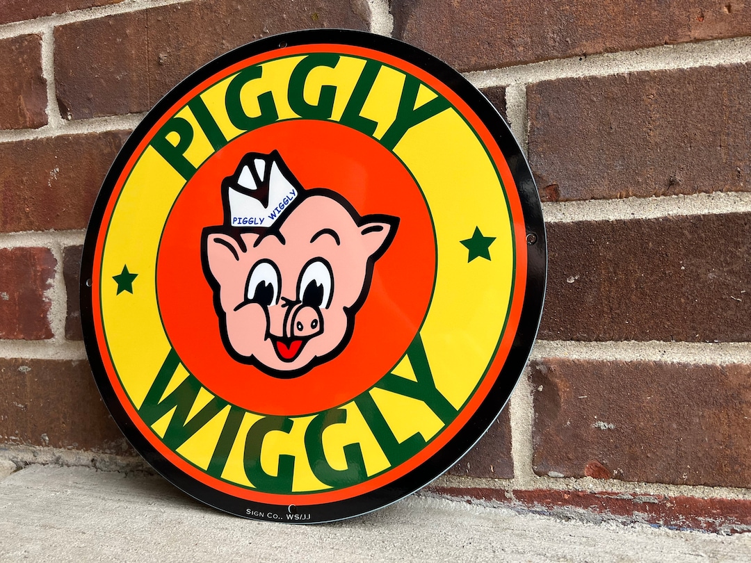 Piggly Wiggly Heavy Steel Vintage Style Metal Sign - Etsy