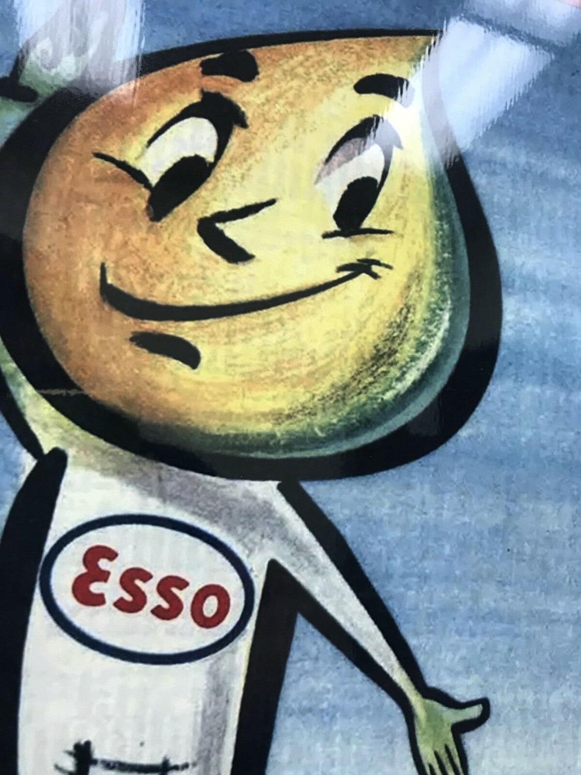 Esso Gasoline Vintage Style Sign - Etsy