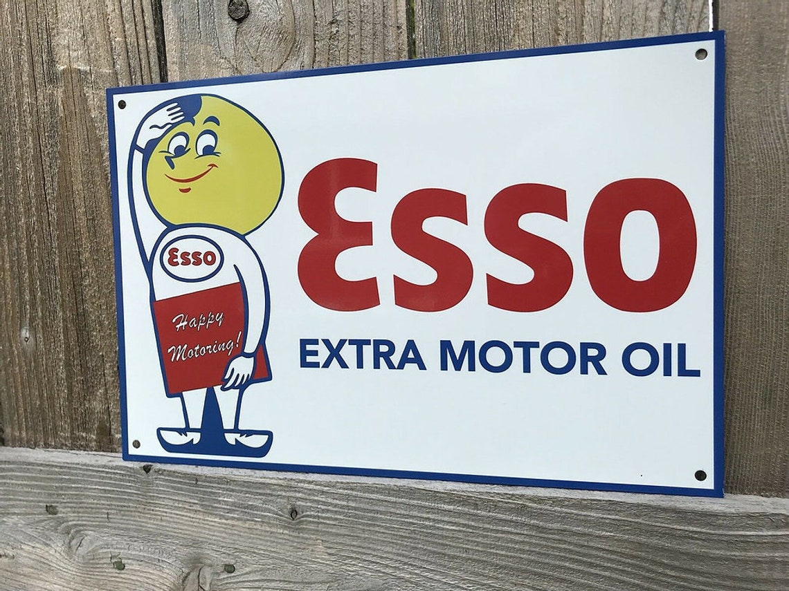 Esso Happy Motoring Vintage Style Sign - Etsy