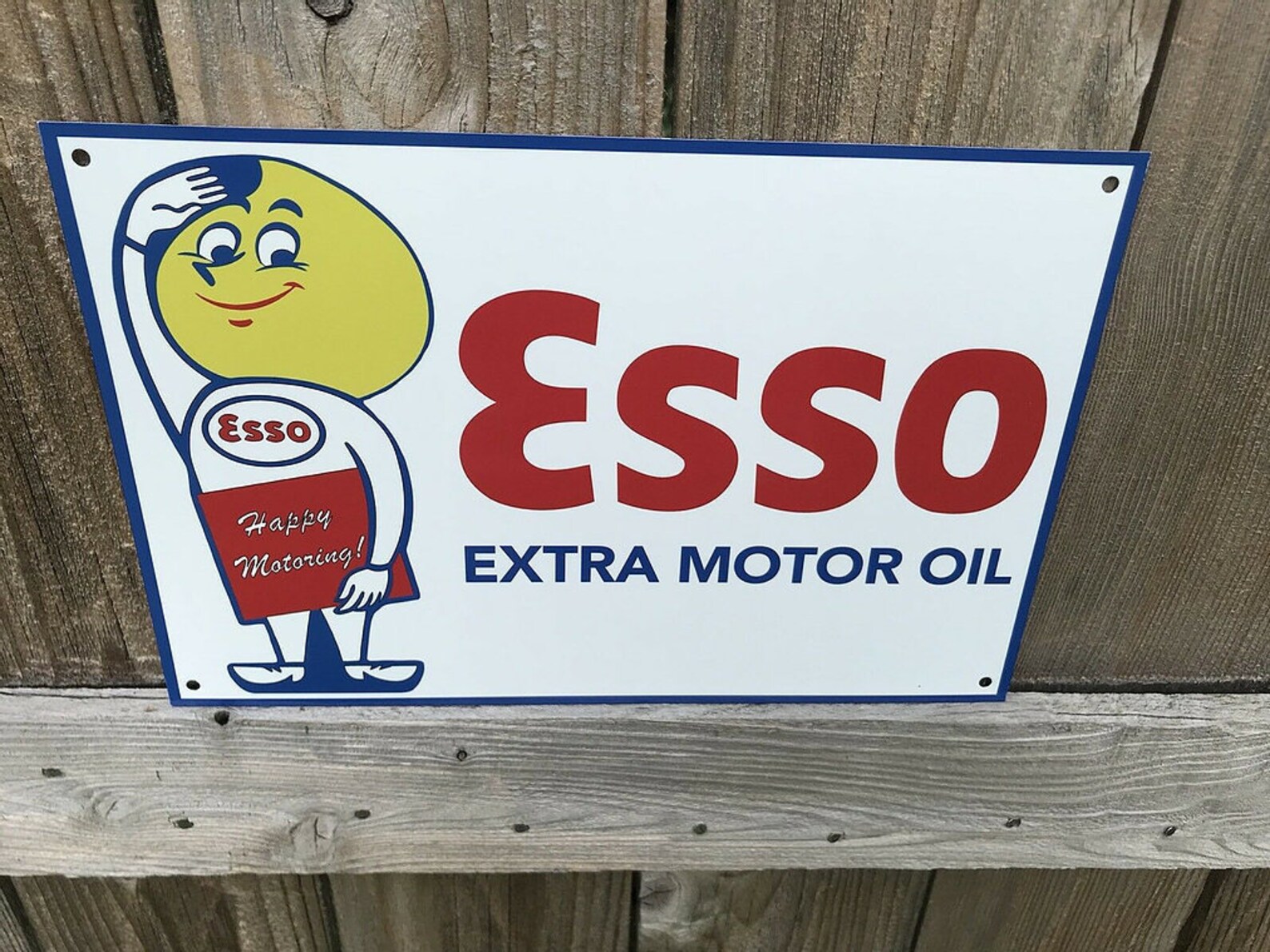 Esso Happy Motoring vintage style sign | Etsy