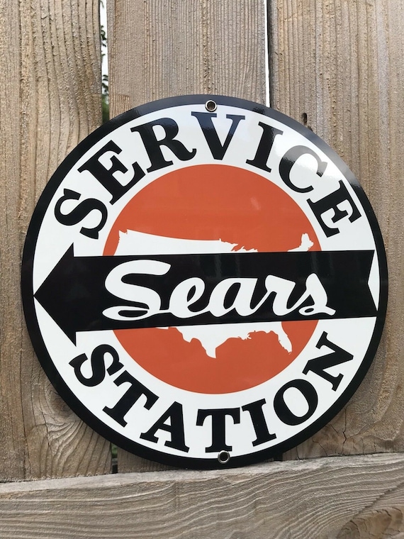 Sears Service Station Vintage Style Sign - Etsy