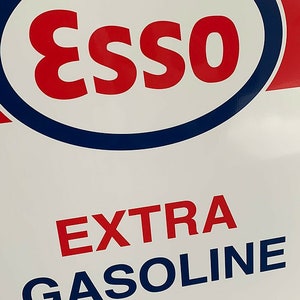 Esso Extra Gasoline Vintage Style Sign - Etsy