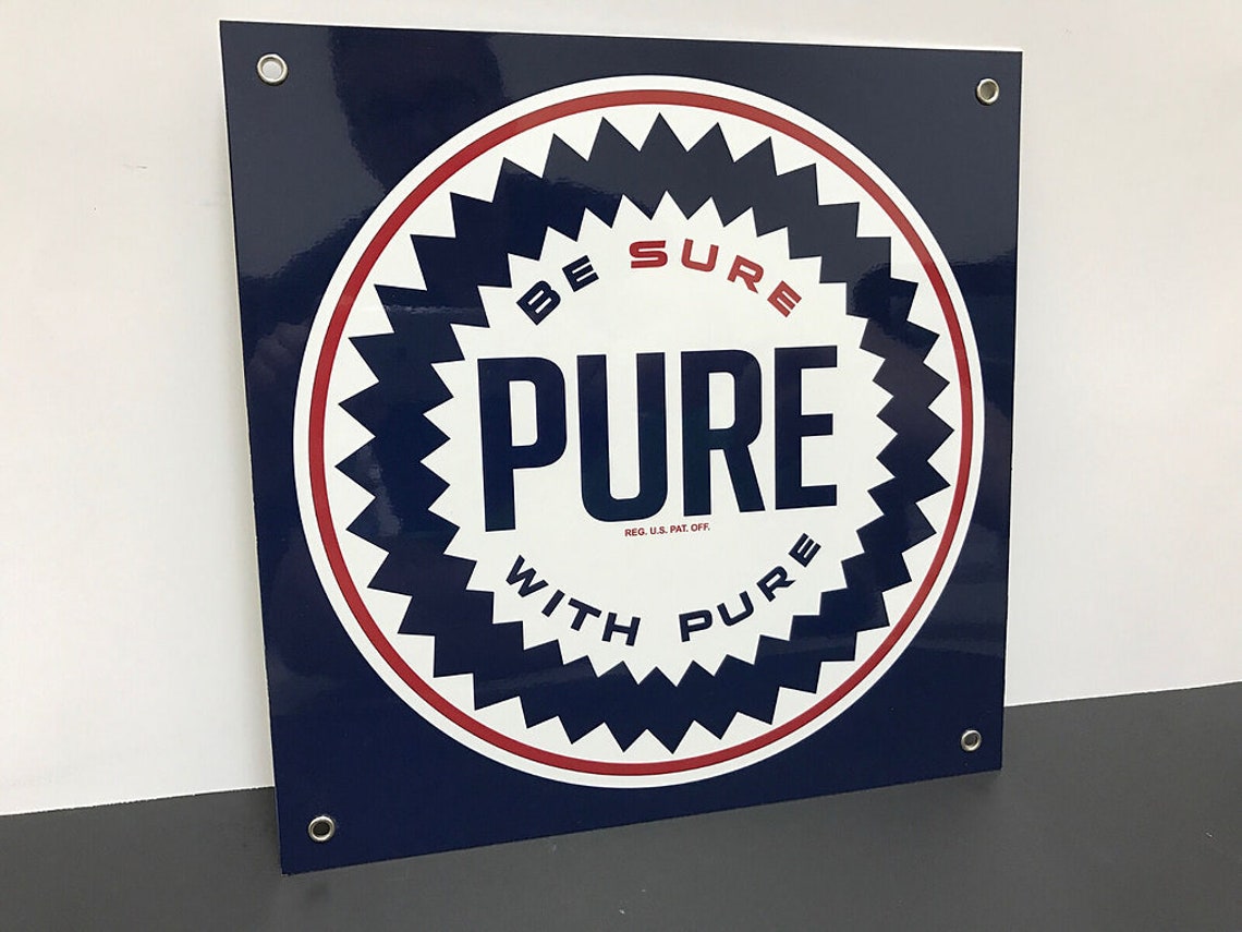 Pure Gasoline Vintage Style Sign - Etsy