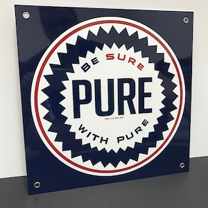 Pure Gasoline Vintage Style Sign - Etsy
