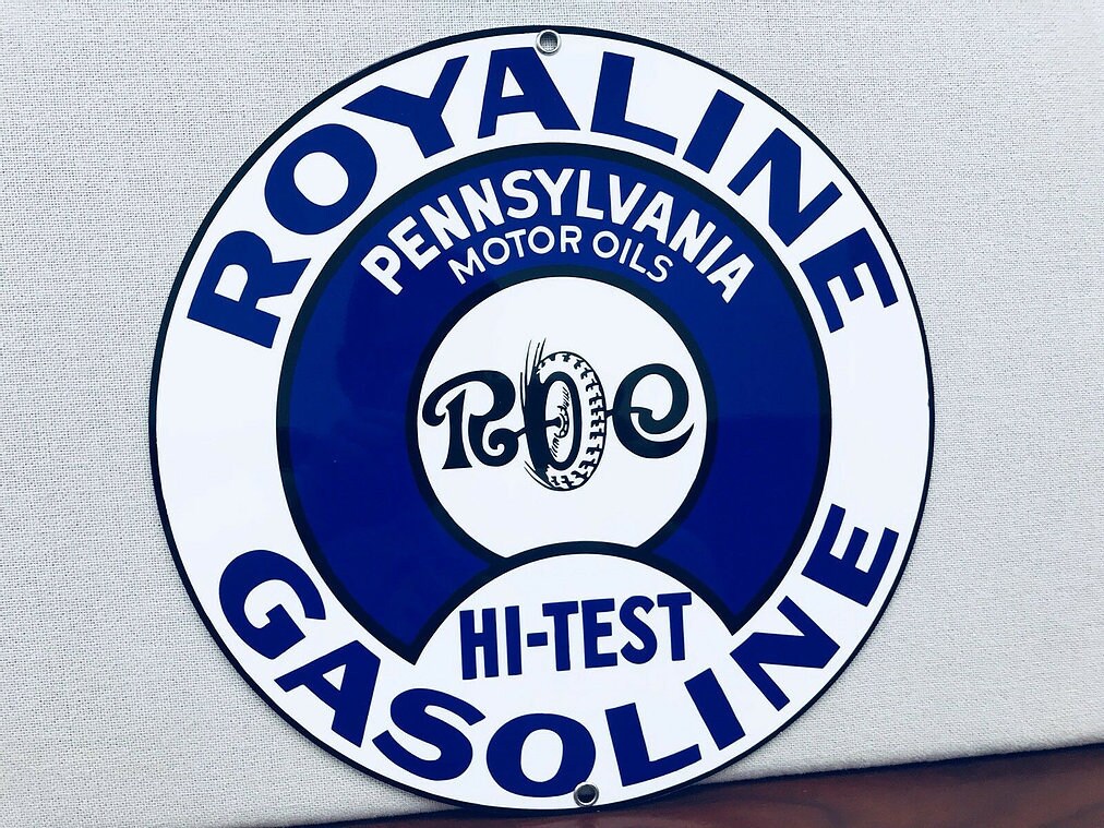 Royaline Hi Test Gasoline Reproduction Sign - Etsy