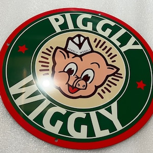 Piggly Wiggly Grocery Heavy Steel Vintage Style Metal Sign - Etsy