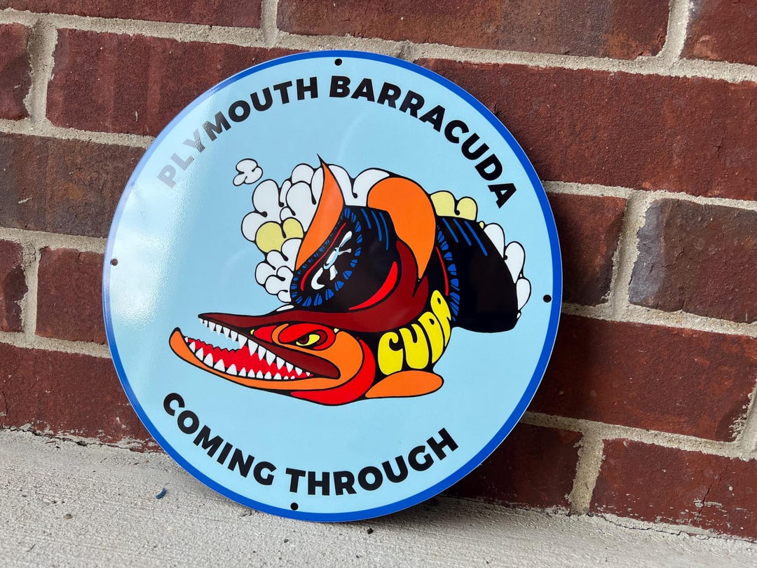 Heavy Steel Plymouth Barracuda Vintage Style Metal Sign - Etsy