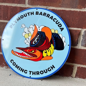 Heavy Steel Plymouth Barracuda Vintage Style Metal Sign - Etsy