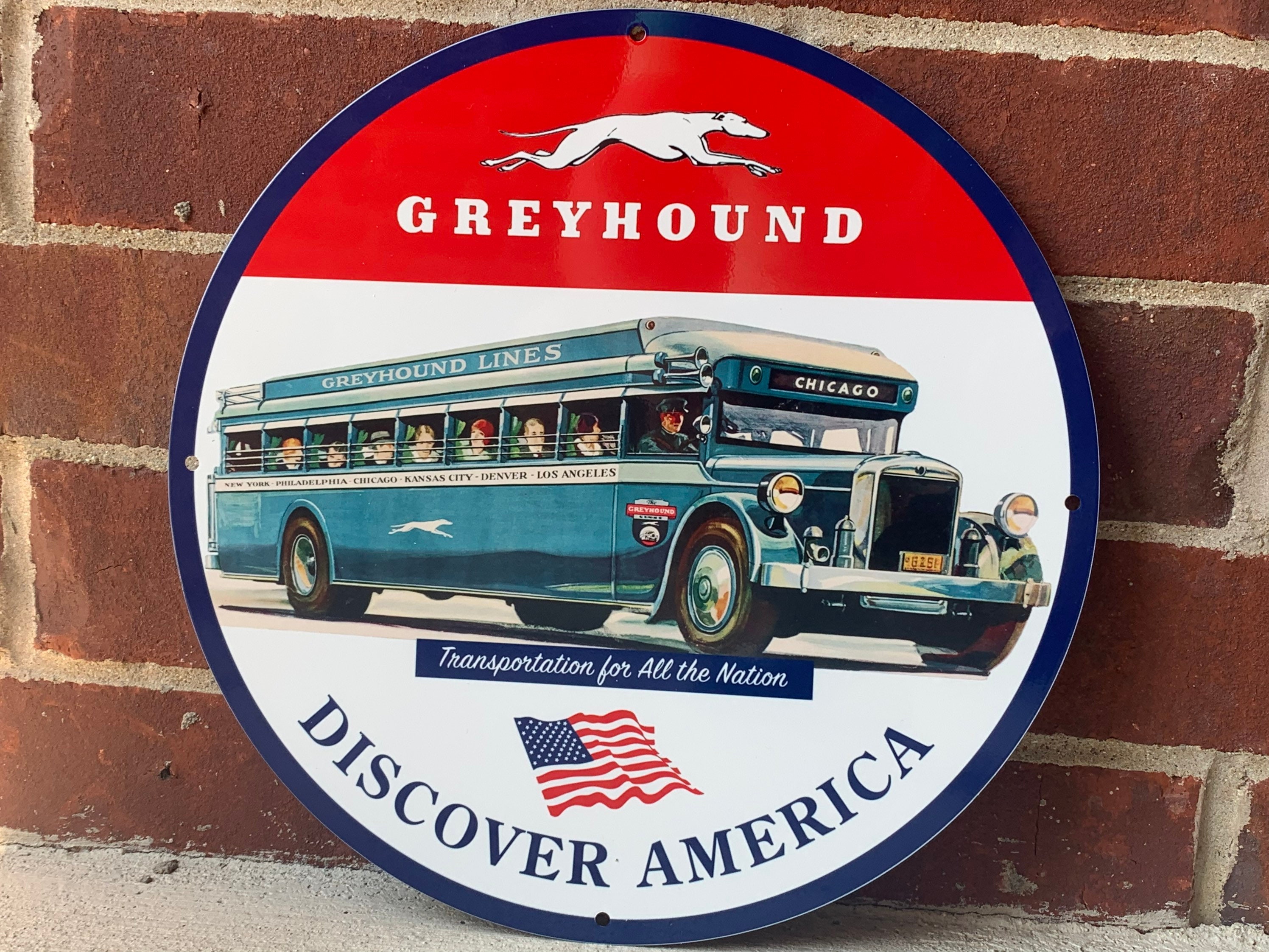 Greyhound Bus Station Sign