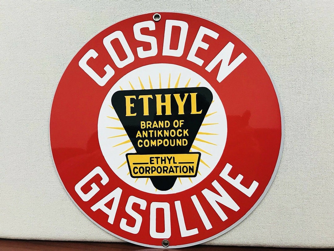 Cosden Ethyl Gasoline Vintage Style Sign - Etsy