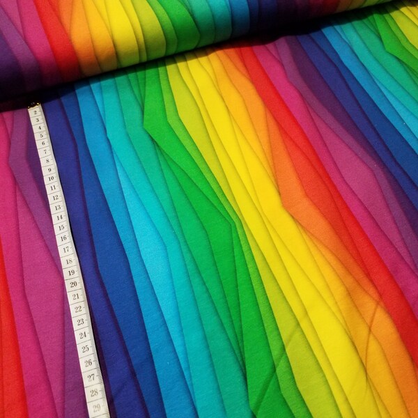 Rainbow Fabric - Etsy UK