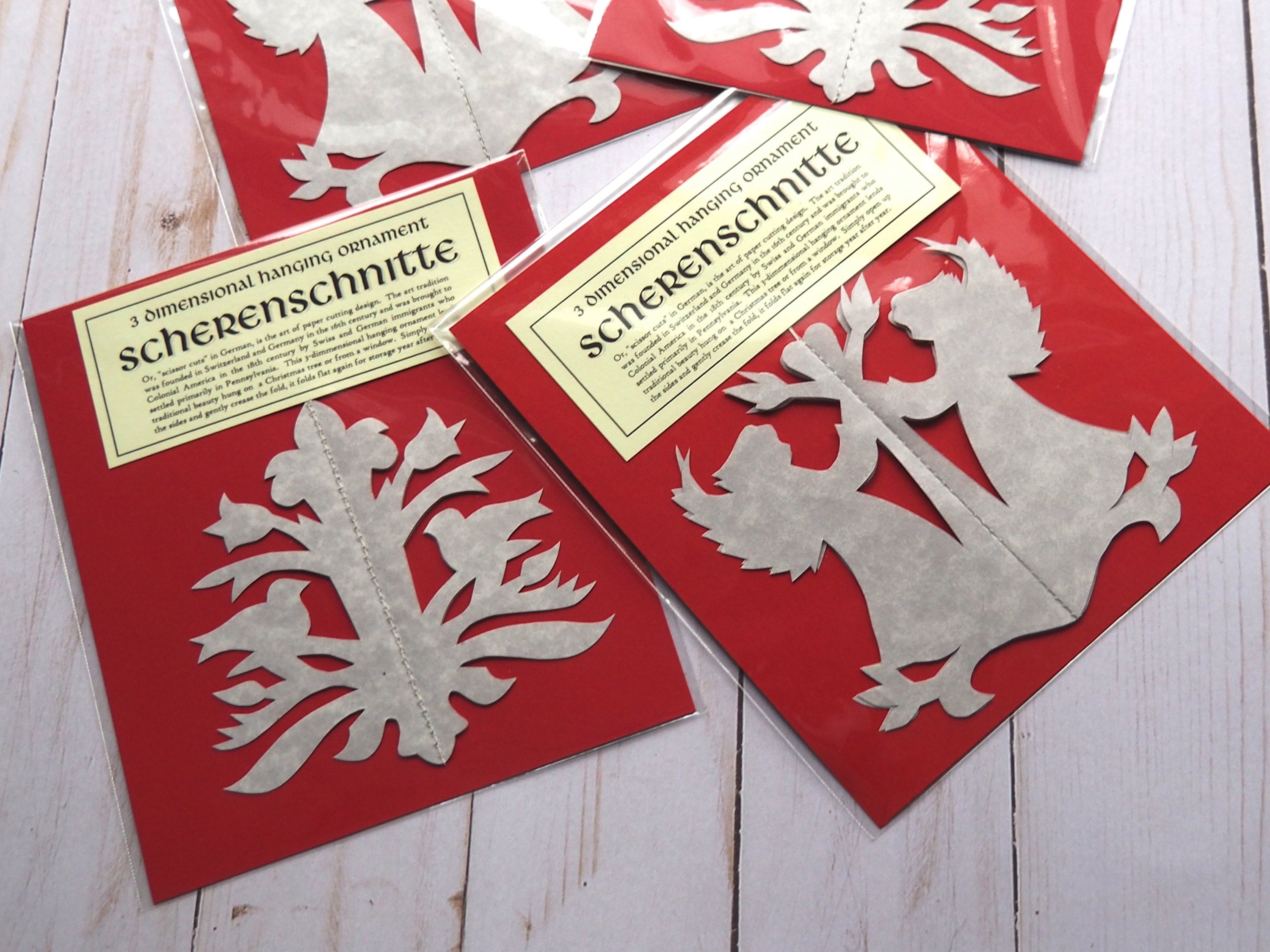 Scherenschnitte Ornaments German Paper Cutting | Etsy