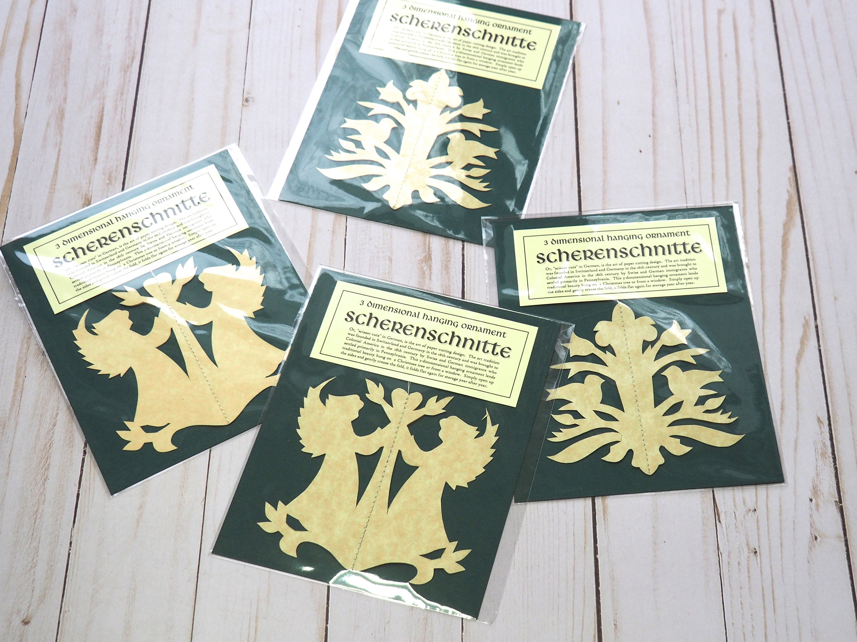 Scherenschnitte Ornaments German Paper Cutting - Etsy Polska