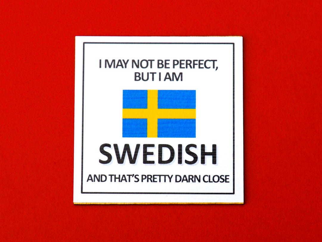 Swedish Magnet Scandinavian Humor 3 X 3 Wood Magnet - Etsy