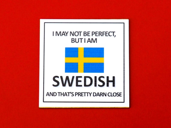 Swedish Magnet Scandinavian Humor 3 X 3 Wood Magnet | Etsy