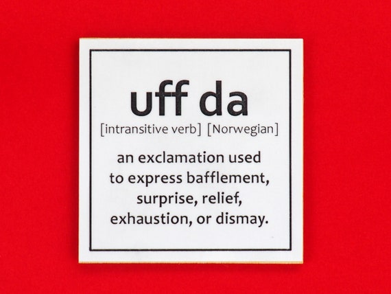 Uff Da Magnet imán escandinavo imán noruego imán sueco | Etsy España