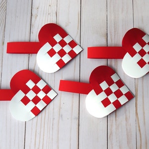 Set of Four Danish Heart Baskets, Valentine Woven Hearts, Julehjerter ...