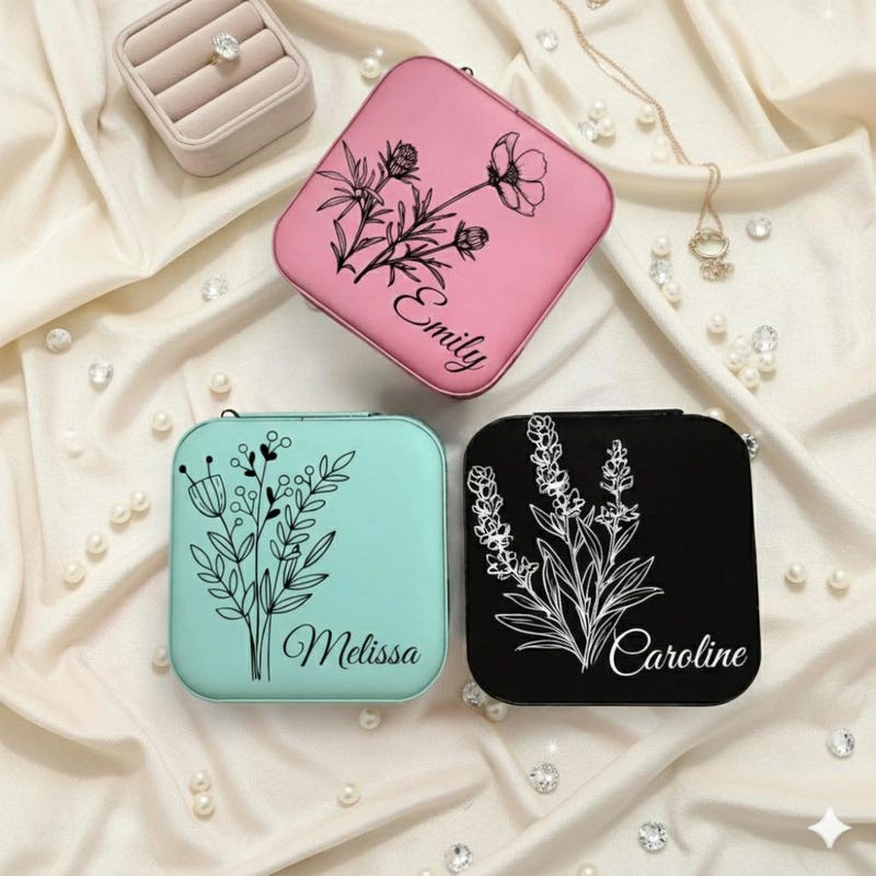 Wildflower Jewelry Case - Etsy